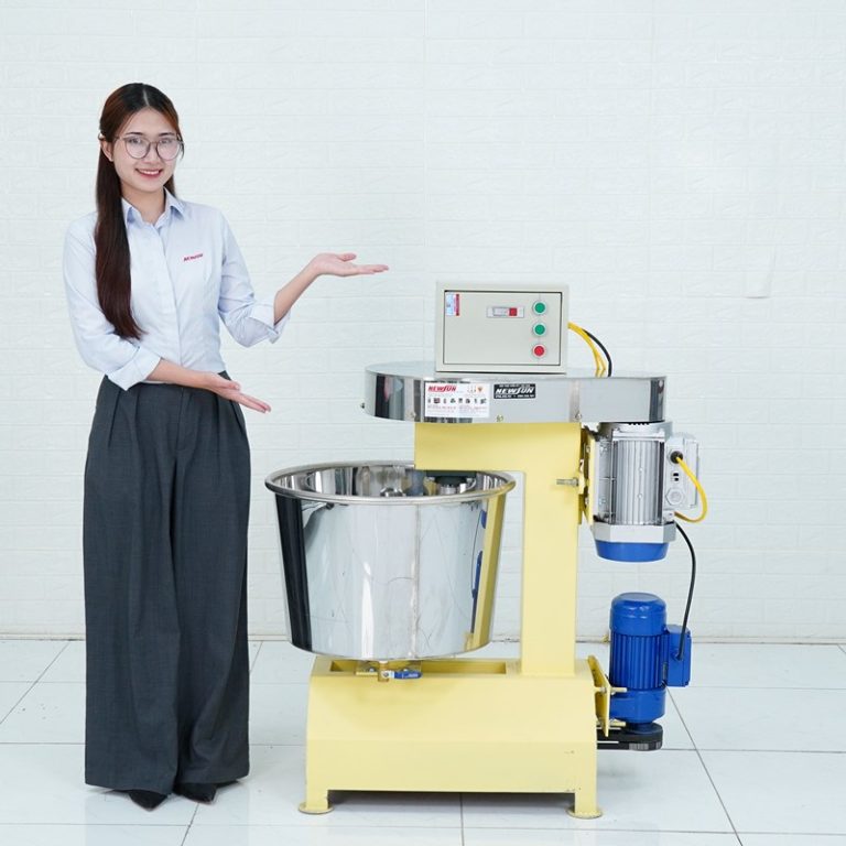 Máy Trộn Bột Mì Việt Nam 15Kg/Mẻ Khung Sắt Phun Sơn